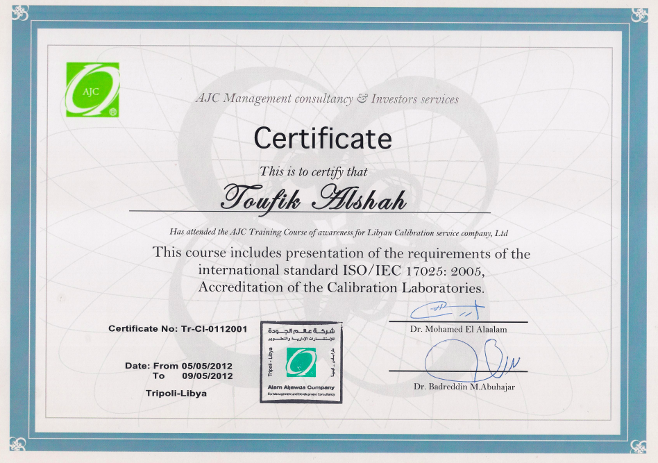 About Libyan Calibration Services